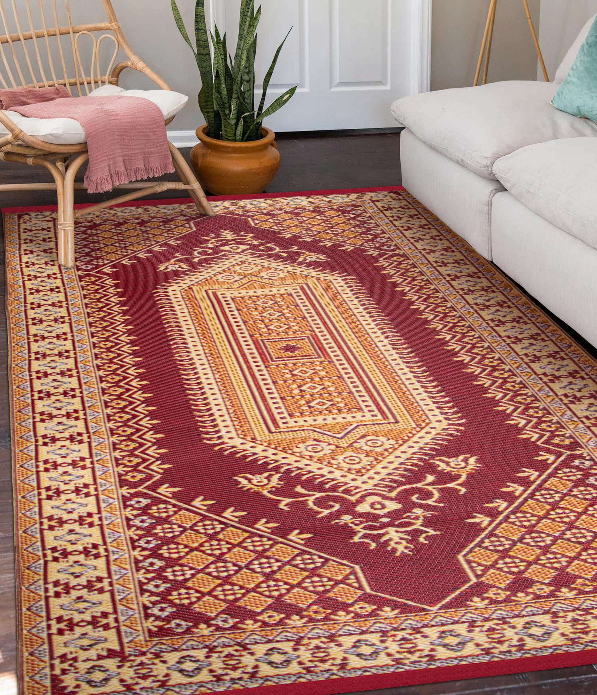 Molten Lava Reversible Indoor-Outdoor Mat | Avocado Decor